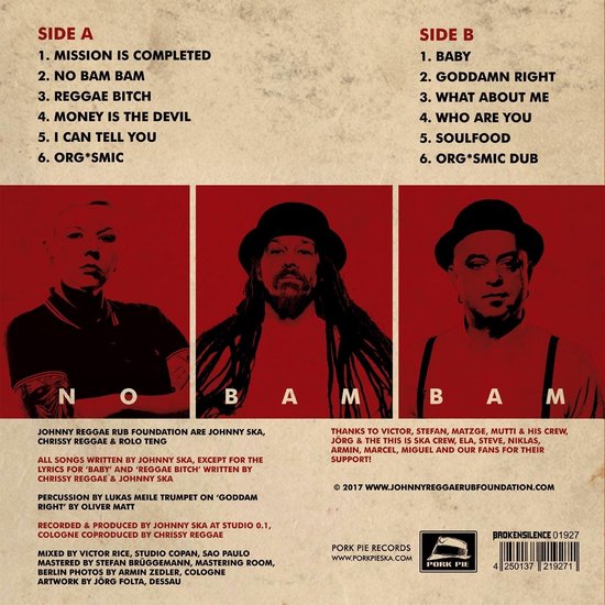 Johnny Reggae Rub Foundation - No Bam Bam (LP), Johnny Reggae Rub ...