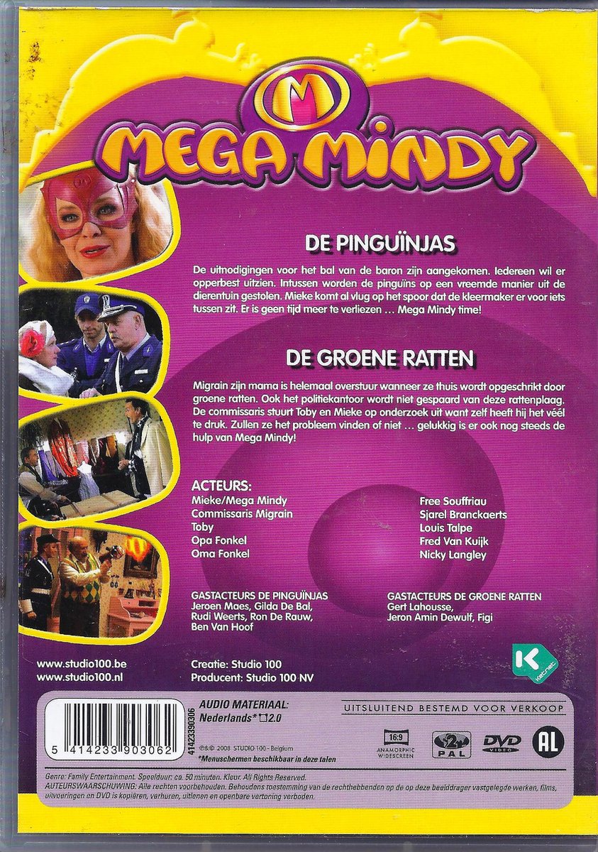 Mega Mindy - De Pinguinjas & De Groene Ratten (Dvd), Sjarel Branckaerts ...