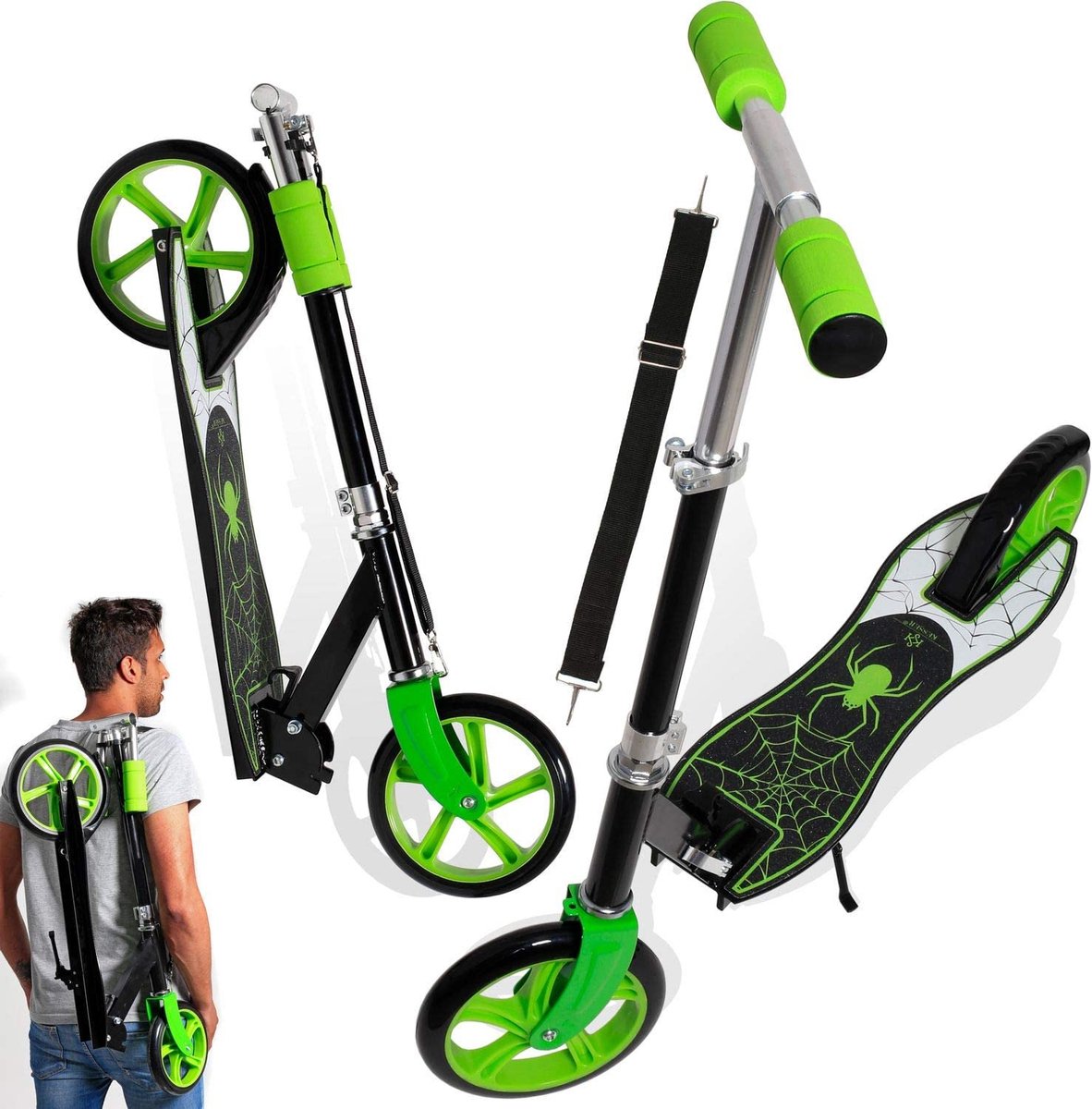 City Scooter Step Pro-S - SPIDER - Step Grote Wielen 205 mm- Step voor ...