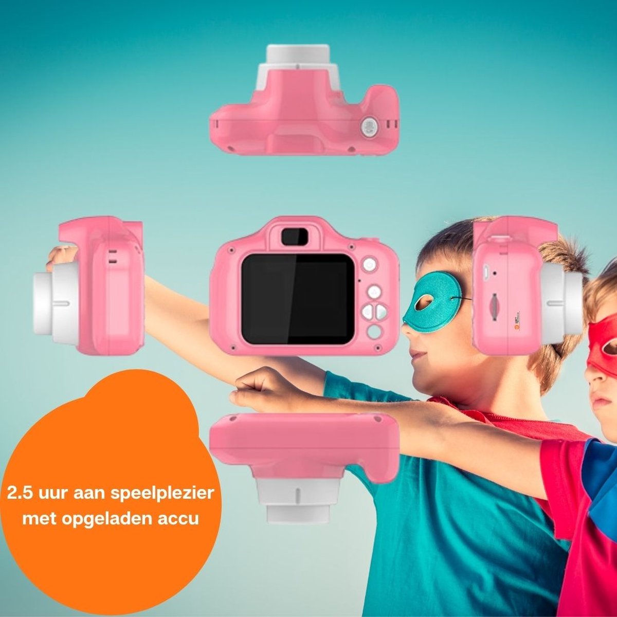Camera kinderen 1080p HD roze - Kinderfototoestel - Kinder camera ...