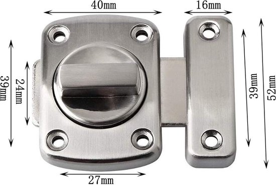 Draaislot Zilver | Deurslot | TOP Selling | bol