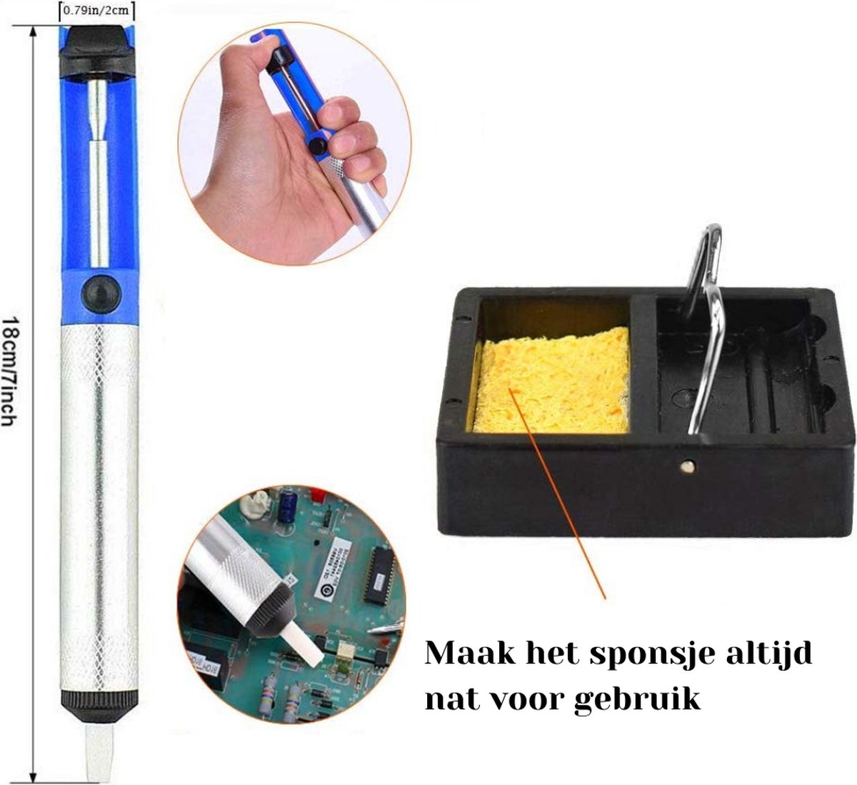 Soldeerbout - 5 Opzetstukken - Soldeerset - Temperatuurregelaat ...