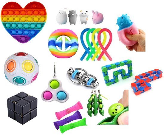 Fidget Toys pakket, Fidget Toys box, Fidget Toys set, 22 stuks Fidget ...