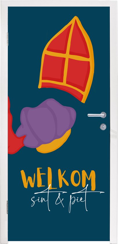 Deursticker Sint - Sinterklaas - Quotes - Welkom Sint en Piet - 80x205 ...
