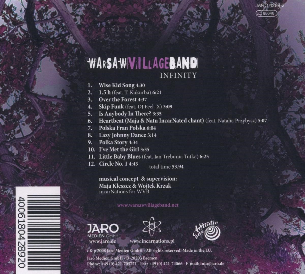 Warsaw Village Band - Infinity (CD), Warsaw Village Band | CD (album ...