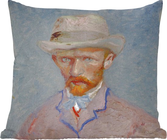 Sierkussen - Zelfportret Vincent Van Gogh - Multicolor - 45 Cm X 45 Cm | bol