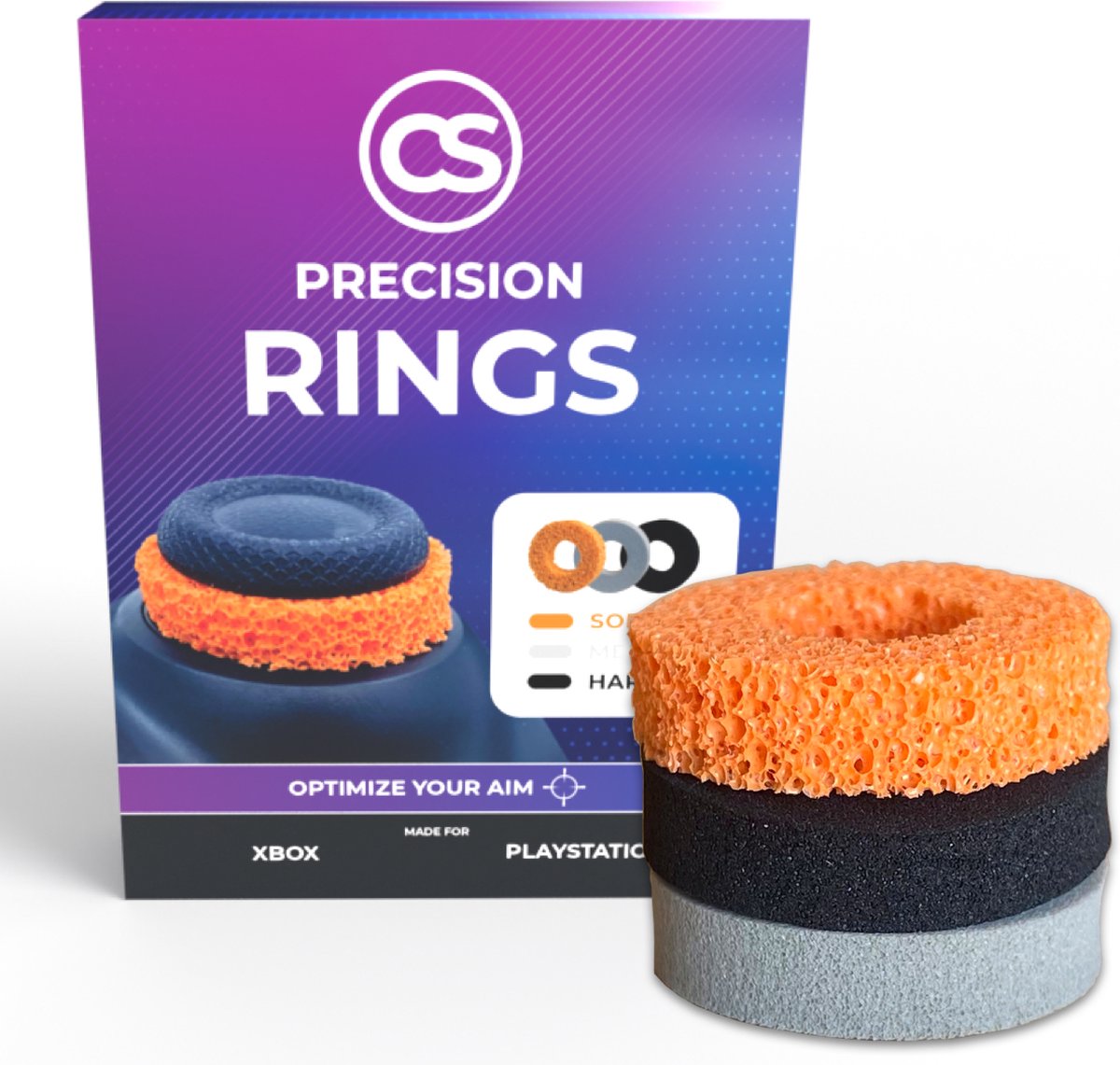 CS Precision Rings voor PS5, PS4, Xbox en Switch - Mix Set met 3 ...