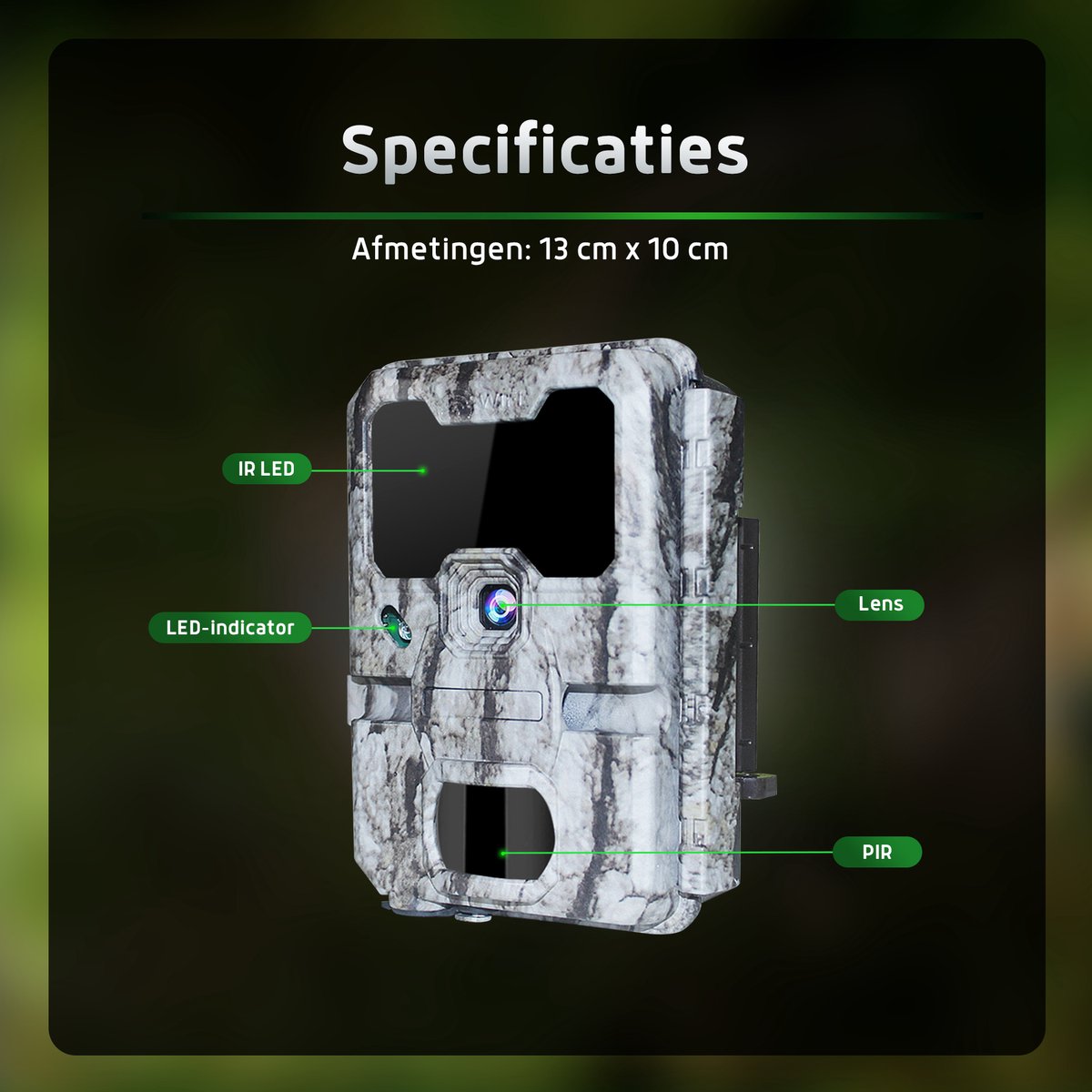 Caméra animalière avec vision nocturne - Caméra de surveillance ...