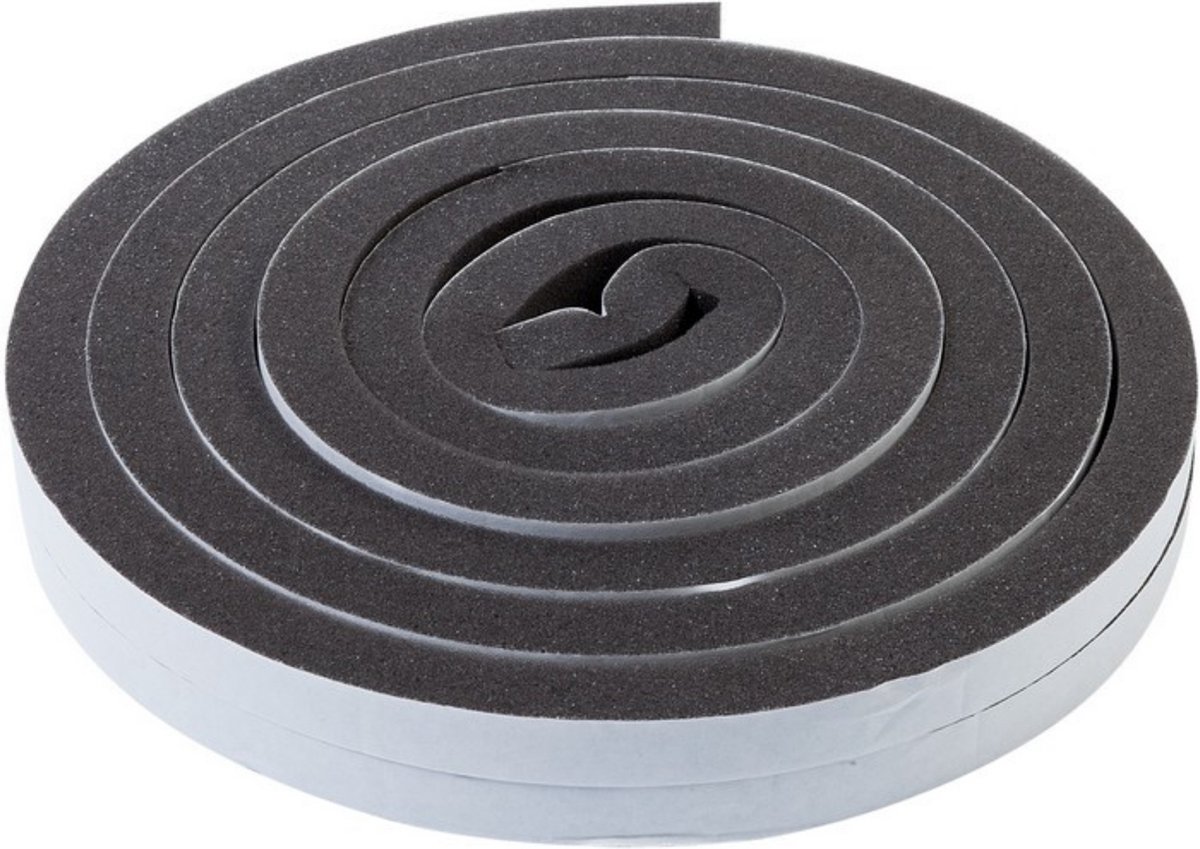 Orange85 Tochtstrip - Zwart Foam - 2 x 3.25 Meter - 17 x 17 mm - Extra ...
