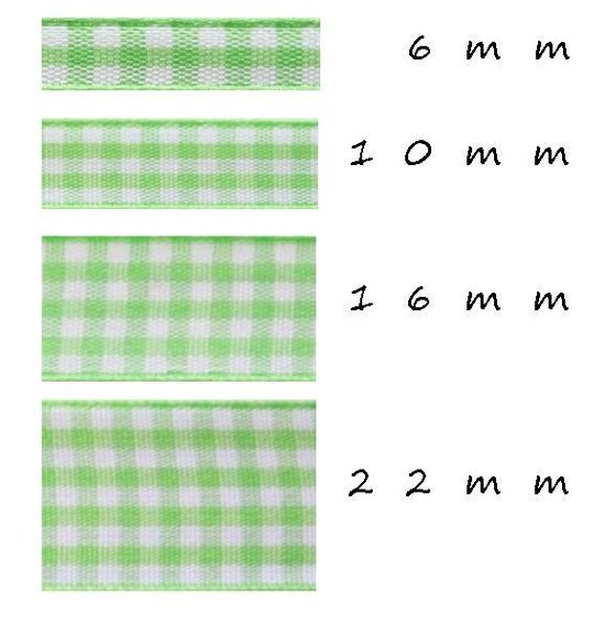 Geruit Lint 22mm (2,2cm) | Lint met Ruitjes | Gingham Plaid ...