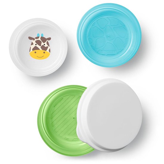 Skip Hop Zoo Smart Serve Kom - Giraffe - 3 Stuks | bol