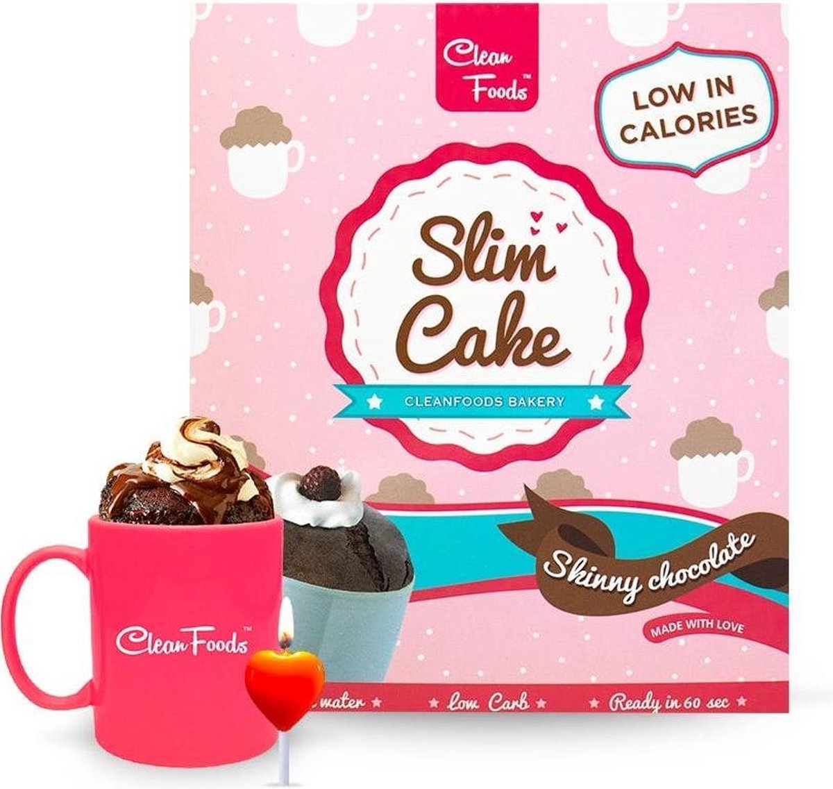 1x SlimCake Choco • Suikervrij • 80% minder calorieën dan Cupcake ...