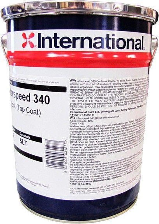International Interspeed 340 5 Liter Zwart | bol