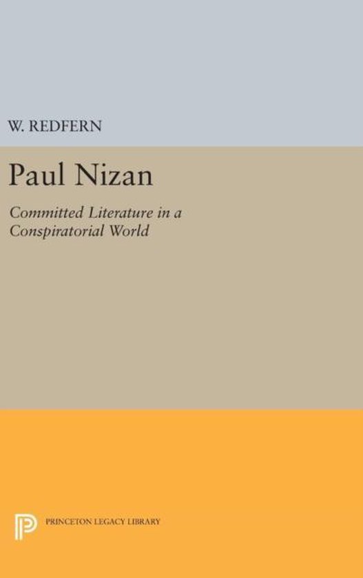 Princeton Legacy Library- Paul Nizan | 9780691646831 | W. D. Redfern | Boeken | bol