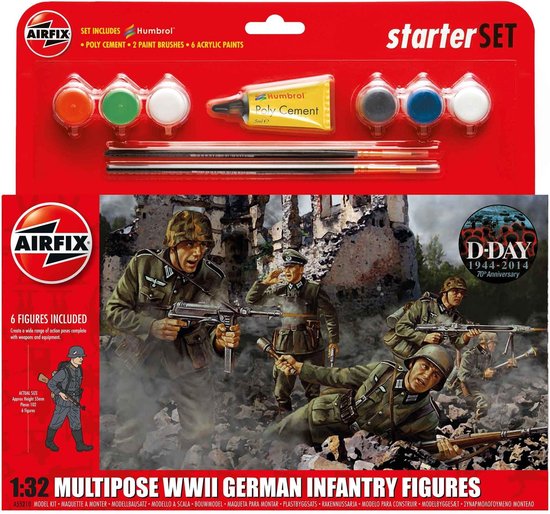 Airfix Wwii German Infantry Multipose Starter Set Modelbouwpakket | bol.com