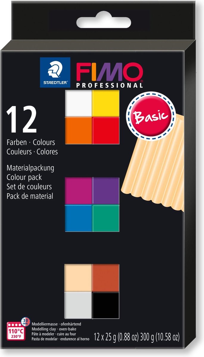 FIMO Professional colour pack 12 basic colours | bol.com