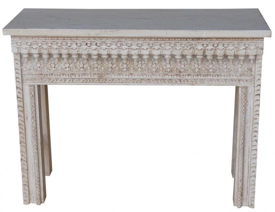 Side table White Wash | Otentic Design | India meubel | bol