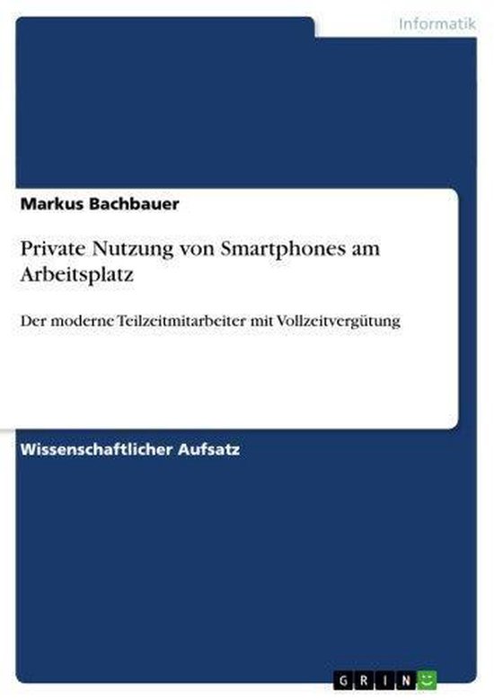 Private Nutzung von Smartphones am Arbeitsplatz (ebook), Markus ...