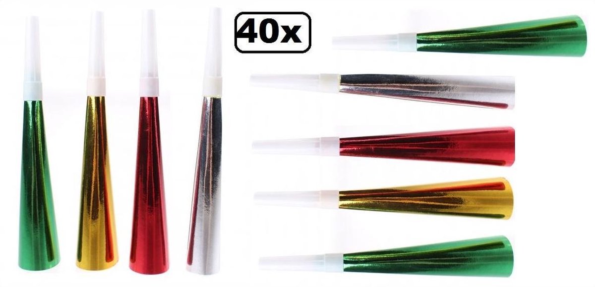 40x Party feest toeter 19 cm | bol