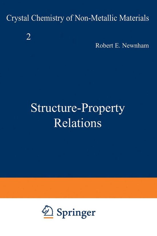 Crystal Chemistry of Non-Metallic Materials 2 - Structure-Property Relations (ebook),... | bol.com