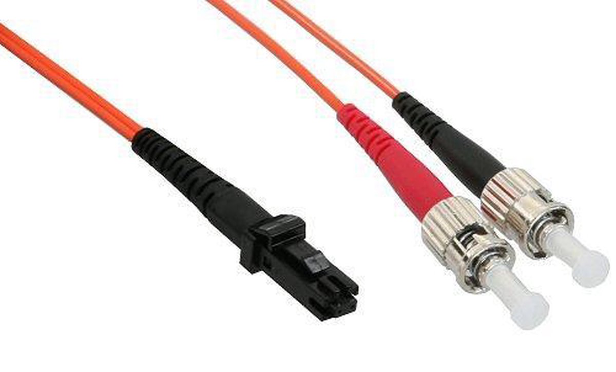 InLine MTRJ - ST Duplex Optical Fiber Patch kabel - Multi Mode OM2 - 2 ...