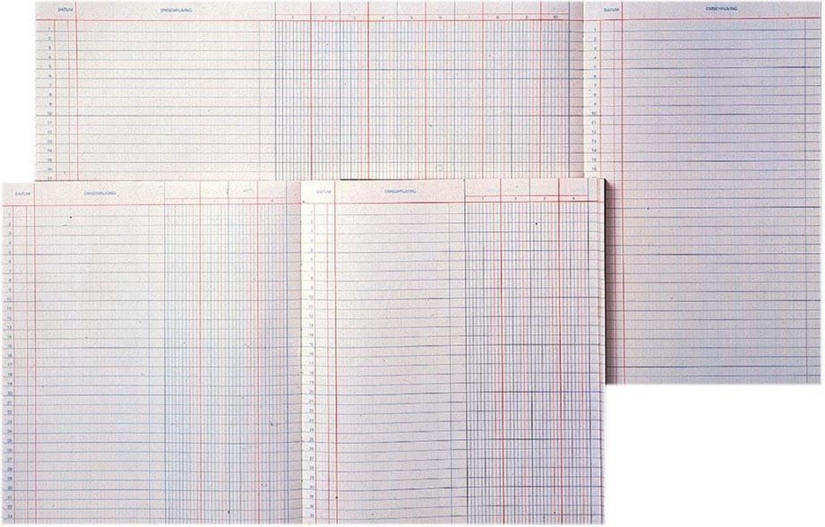 Djois Atlanta tabellarisch register - 294 x 452 mm - 54 bladen - 2x16 ...