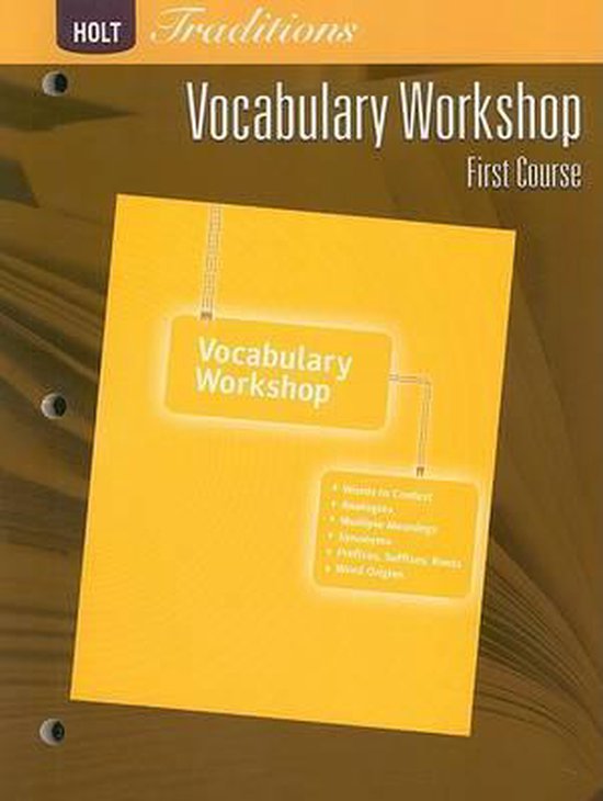Holt Traditions: Vocabulary Workshop: Student Edition First Course ...