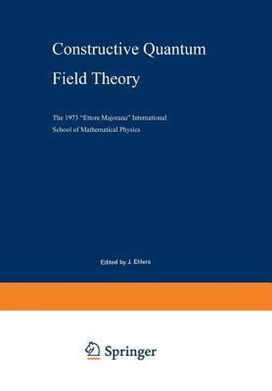 Constructive Quantum Field Theory | 9783540066088 | Boeken | bol.com