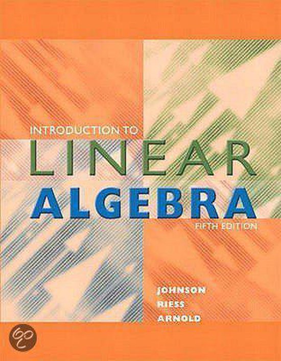 Introduction To Linear Algebra | 9780321190437 | Lee W. Johnson ...