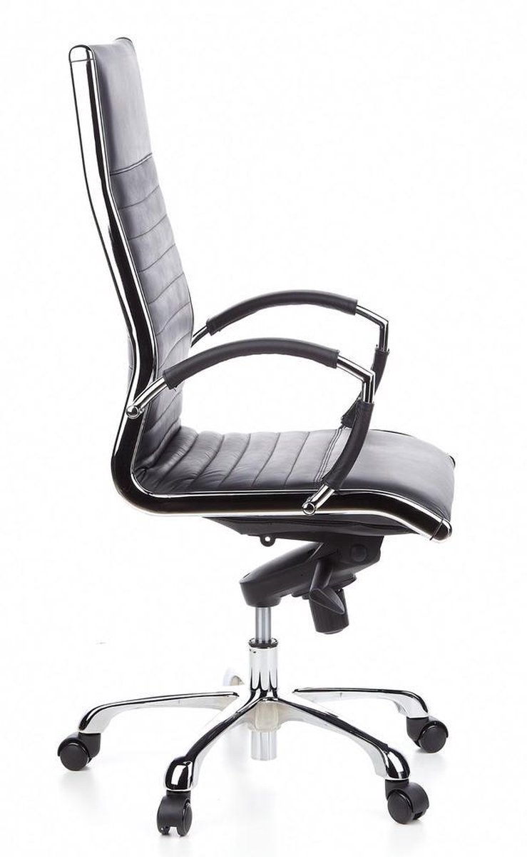 hjh office Parma 20 - Bureaustoel - Leder - Zwart | bol.com