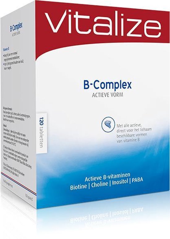 Vitalize B-Complex Actieve vorm 120 tabletten voordeelverpakking | bol.com