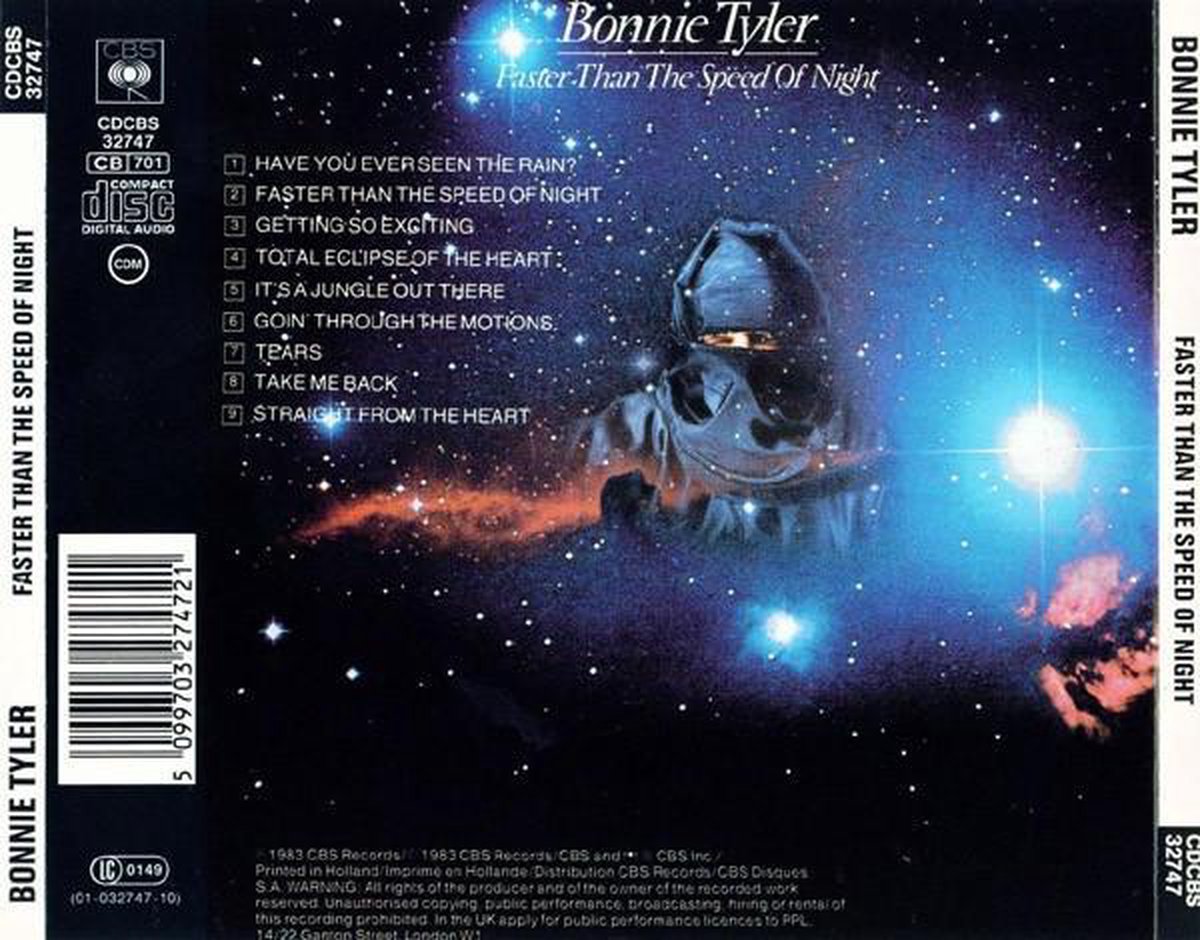 Faster Than The Speed Of Night, Bonnie Tyler | CD (album) | Muziek | bol