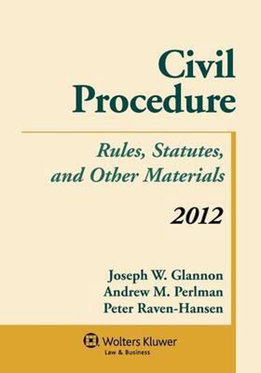 Civil Procedure | 9781454810957 | Glannon | Boeken | bol