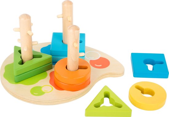 small foot - Shapes and Colours Motor Skills Shape-Fitting Game | bol.com