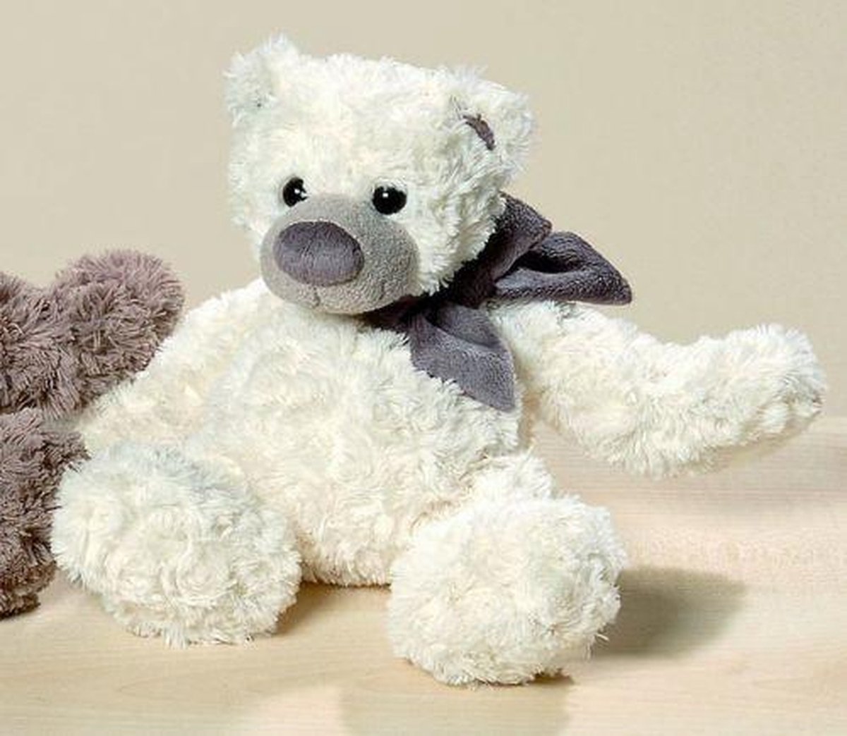 Beer - wit - Knuffel - 20 cm | bol.com