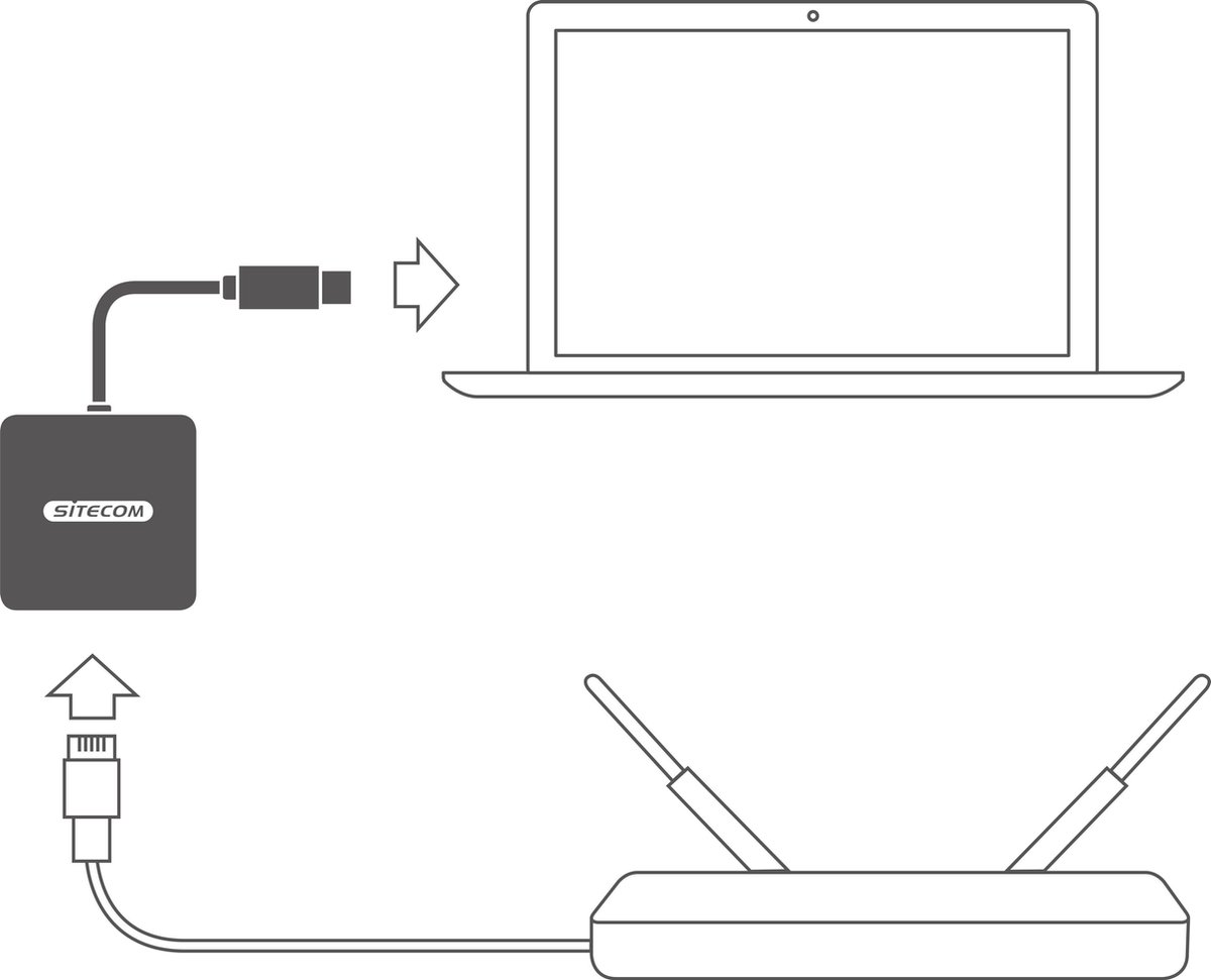 Sitecom - CN-341 - Lan adapter - Ethernet adapter - USB 3.0 naar ...
