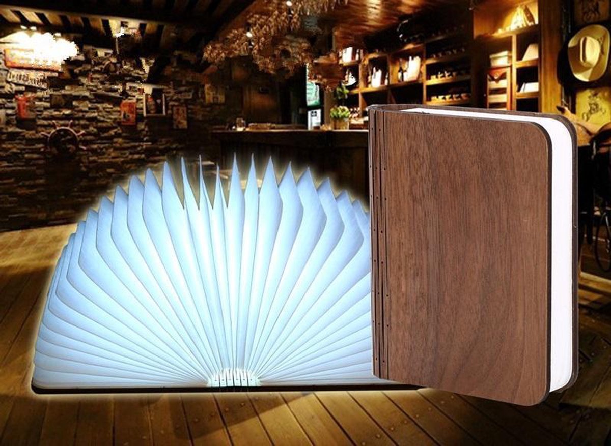 Led book, boek lamp luxe - Parya | bol.com