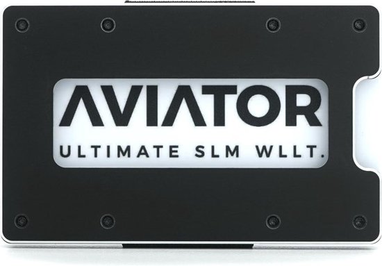 Aviator - Ultimate slim RFID wallet - Obsidian Black | bol.com