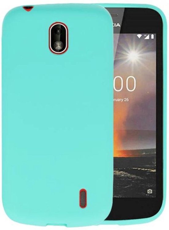 BackCover Hoesje Color Telefoonhoesje voor Nokia 1 - Turquoise | bol.com