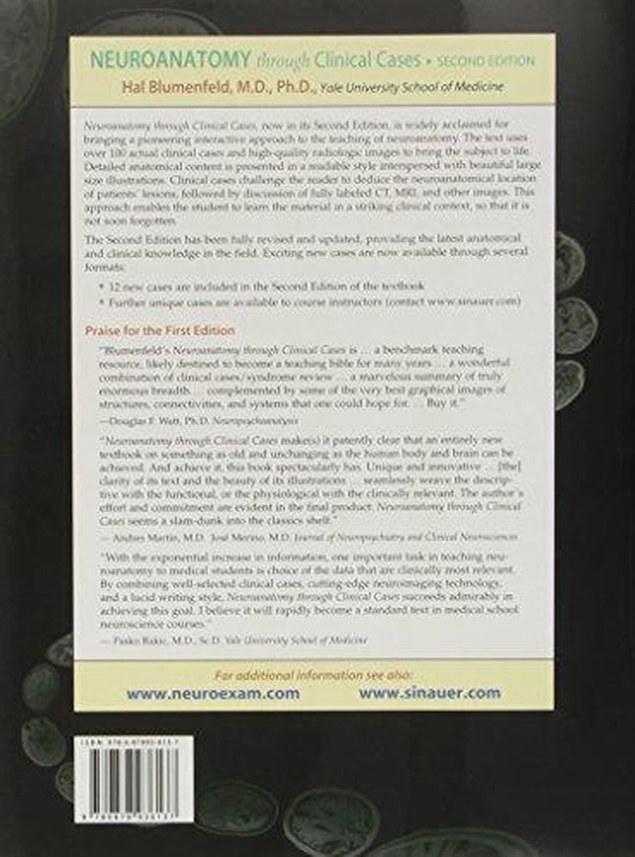 Neuroanatomy Through Clinical Cases | 9780878936137 | Hal Blumenfeld ...