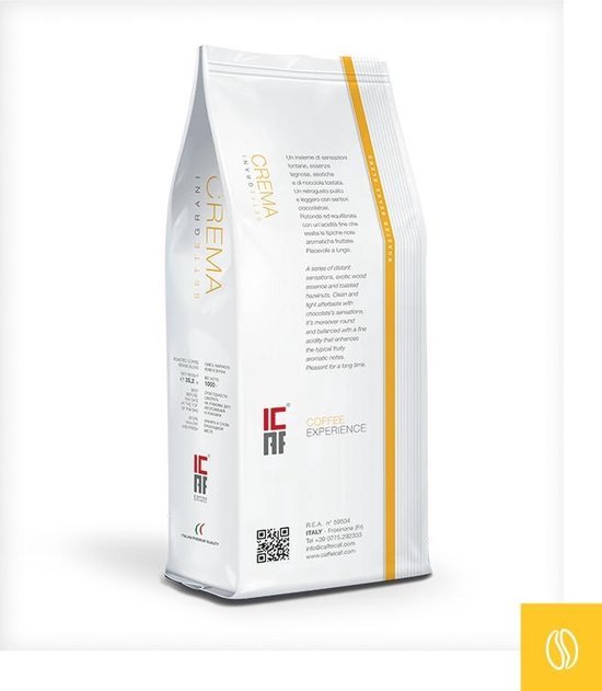 ICAF Crema premium Italiaanse koffiebonen 1kg. | bol