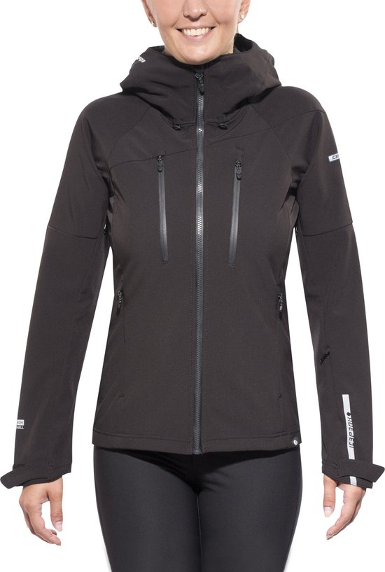 Icepeak Kaya - Softshell - Dames zwart Maat 46 | bol.com