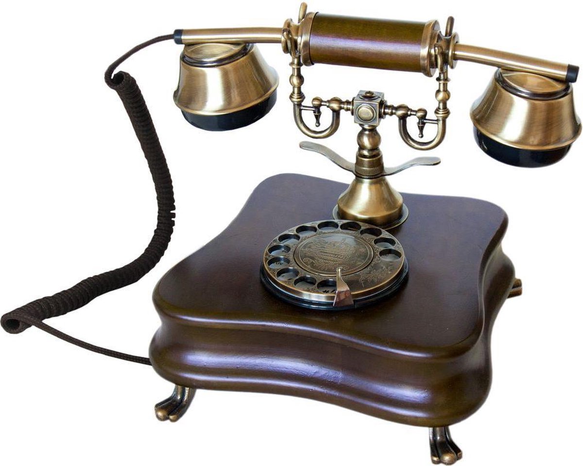 OPIS 1921 model B - Retro telefoon - Hout/Koper | bol