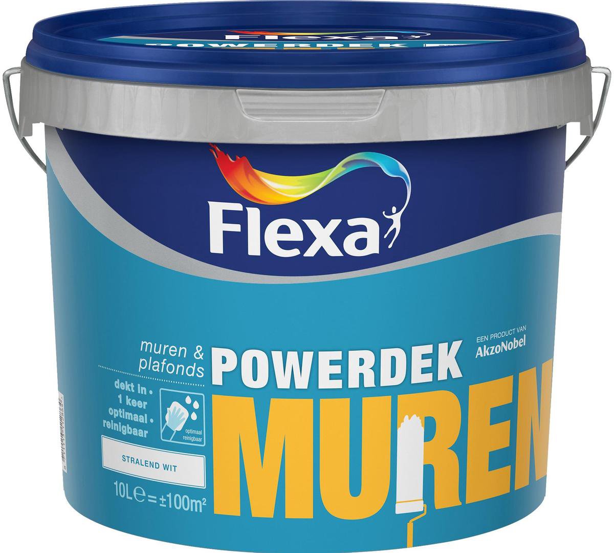 Flexa Powerdek Muren & Plafonds 9010 10 L + 25% | bol.com