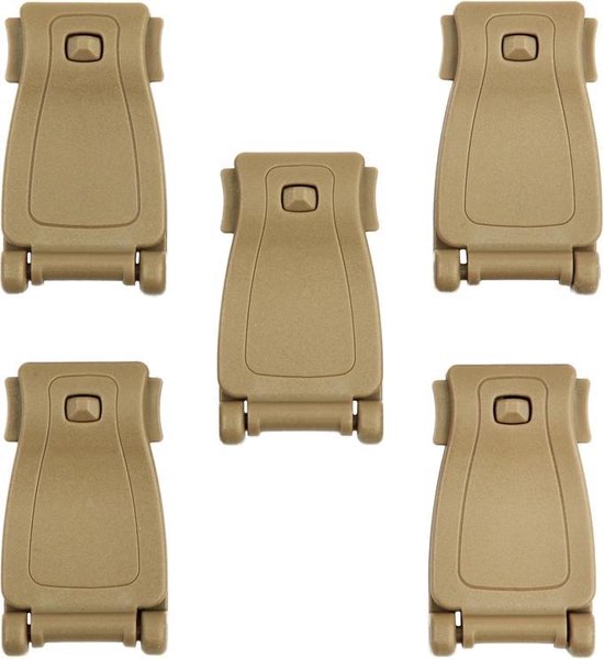 MOLLE WEBBING CLIP 5-PACK JFO06 - Zwart | bol