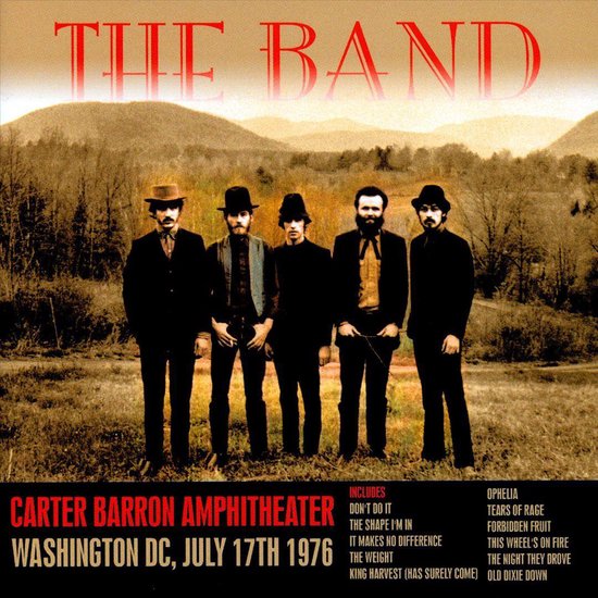 Carter Barron Amphitheater, Washington Dc, July 17th 1976, Band | CD ...