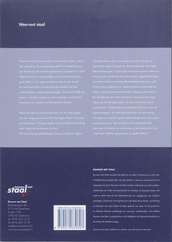 Weervast staal | 9789072830807 | Boeken | bol