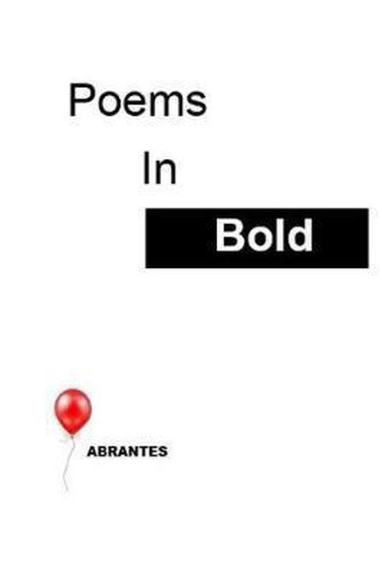 Poems In Bold, H Abrantes | 9781092958325 | Boeken | bol.com