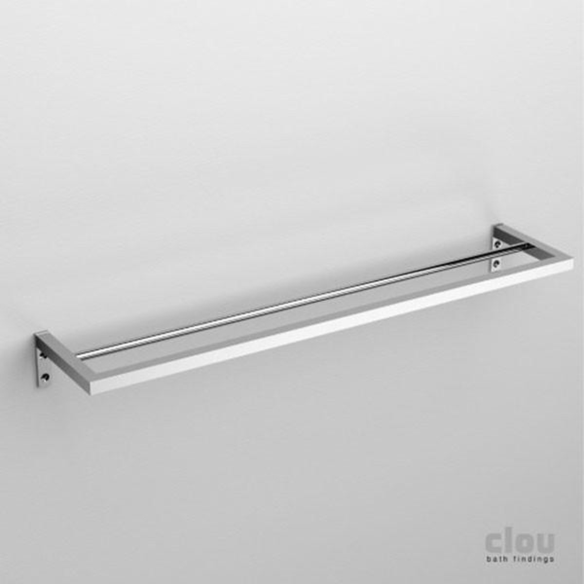 Clou handdoekhouder dubbel 60cm QUADRIA croom poli | bol.com