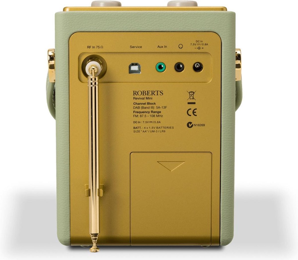 Roberts Radio Revival Mini radio Draagbaar Analoog & digitaal Groen ...